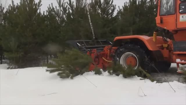 Мульчерный комплекс КРТ-180.06, очистка территории от зарослей