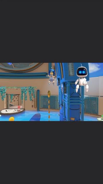 Робот Astro Bot купается в бассейне. PlayStation 5 (PS5)