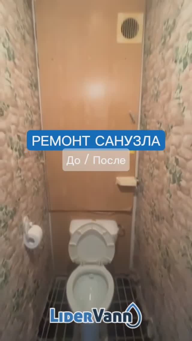 Ремонт санузла До/После