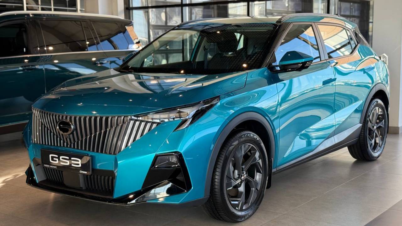 GAC GS3 комплектация GL голубой салон синий