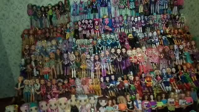 Моя коллекция кукол.  Все мои куклы - 260 штук