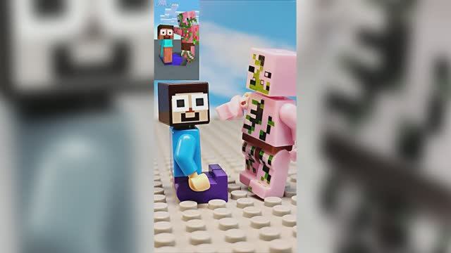 Майнкрафт. Смешные моменты. Мультики из лего. #лего #майнкрафт