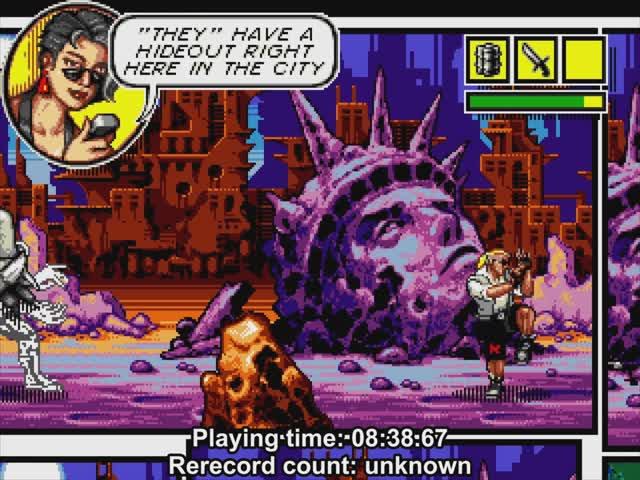 TAS, (Genesis) Comix Zone - in 08m 38.67s by Archanfel