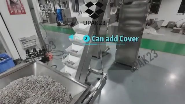 Наклонная транспортировка дозируемого сырья (ковшовый транспортер)