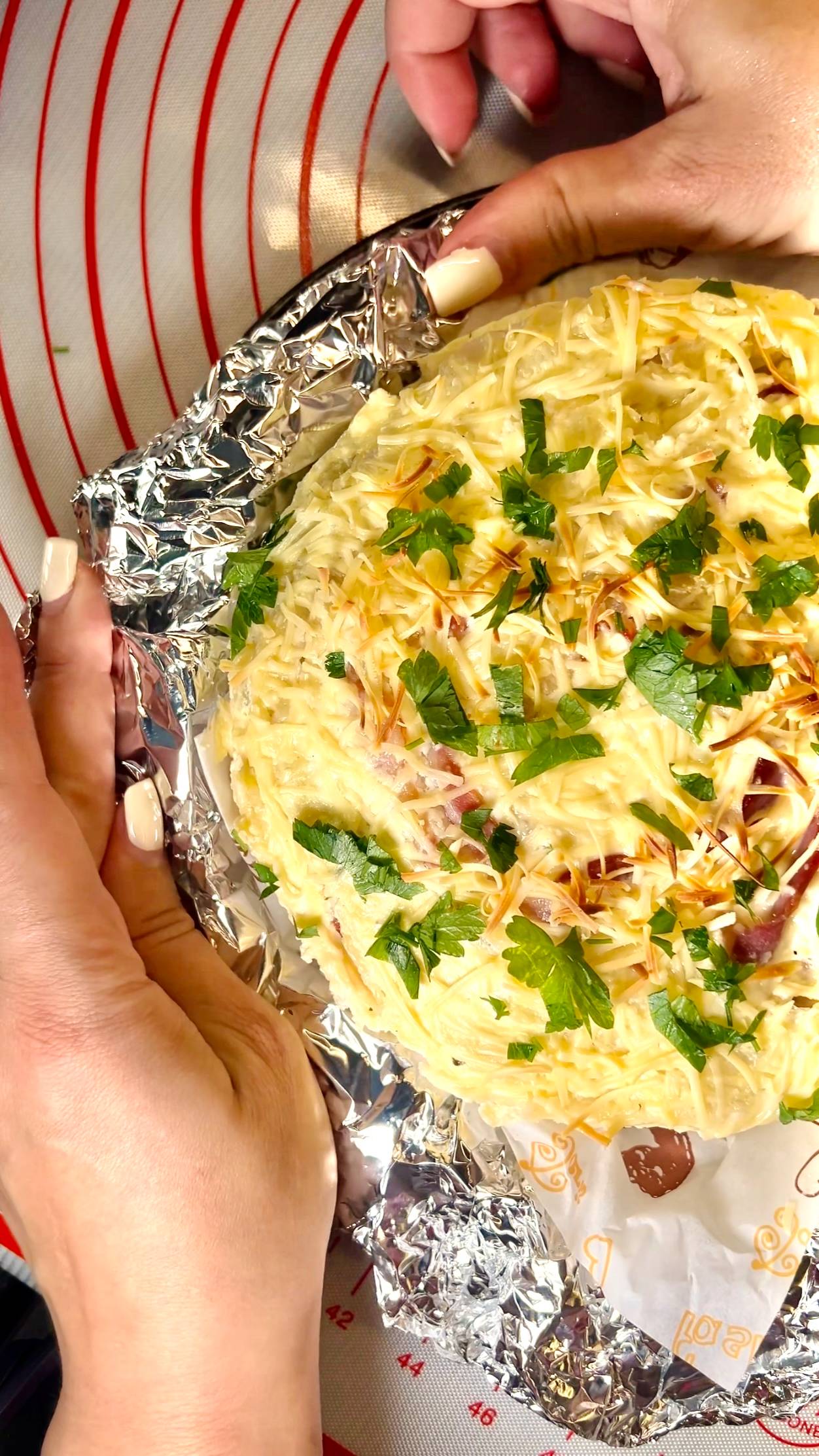 Готовим сытный пирог «Карбонара» #еда #рецепты #вкусно