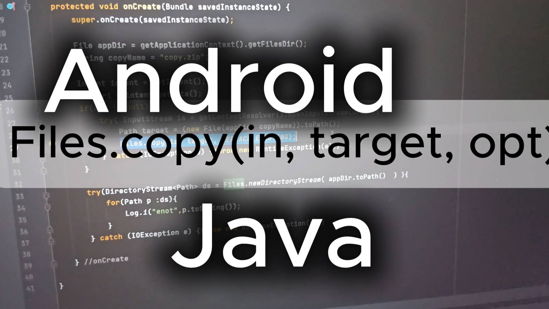 Android Java копировать файл во внутреннюю папку приложения