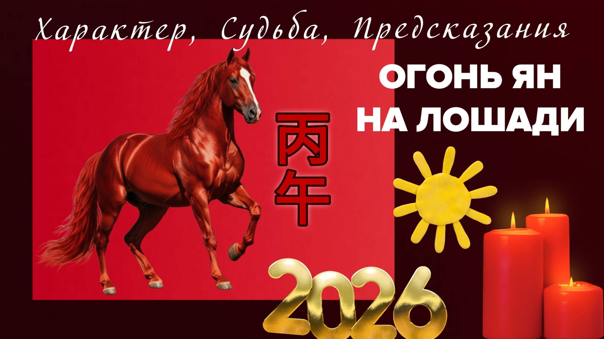 Огонь Ян на Лошади 2026 год