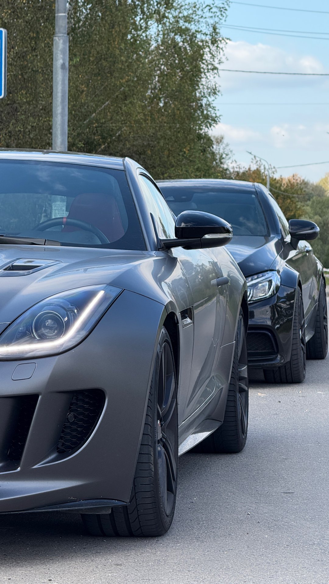 Jaguar F-TYPE R и MERCEDES C63 AMG - спорткары с V8