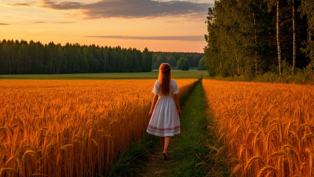 Босая девушка