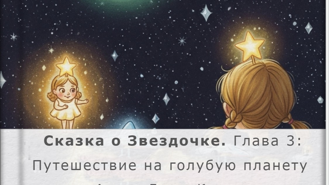 Сказка о Звездочке. Глава 3: Путешествие на голубую планету. Автор: Е.Клюева