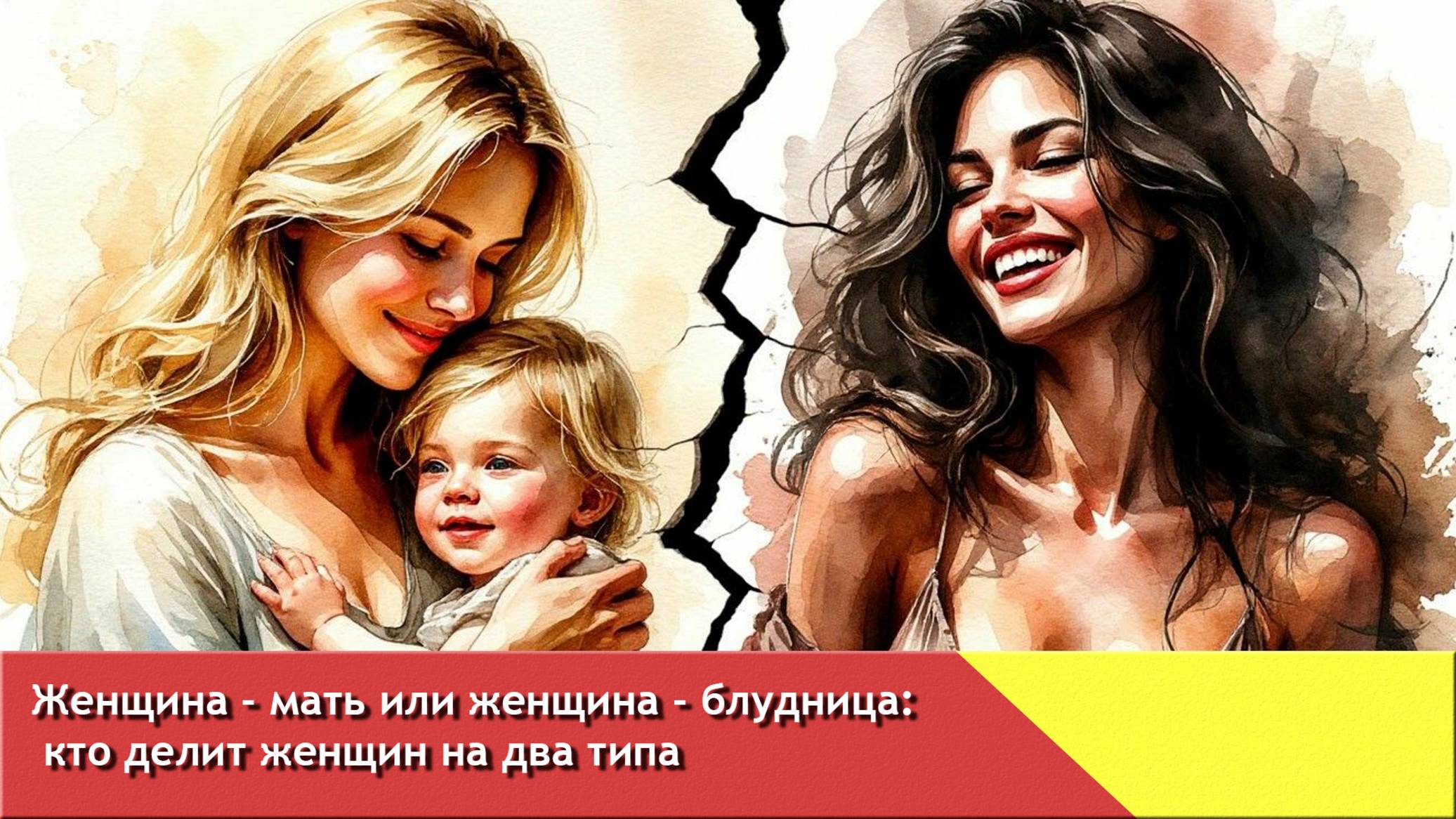 Женщина - мать или женщина - блудница кто делит женщин на два типа