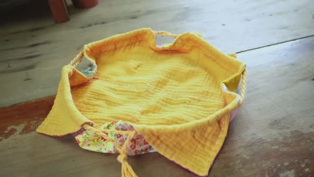 Супер идеи из обрезков ткани: мешочки, кошелёк и тыквы-подставки 🎃 | МК Юу Фам