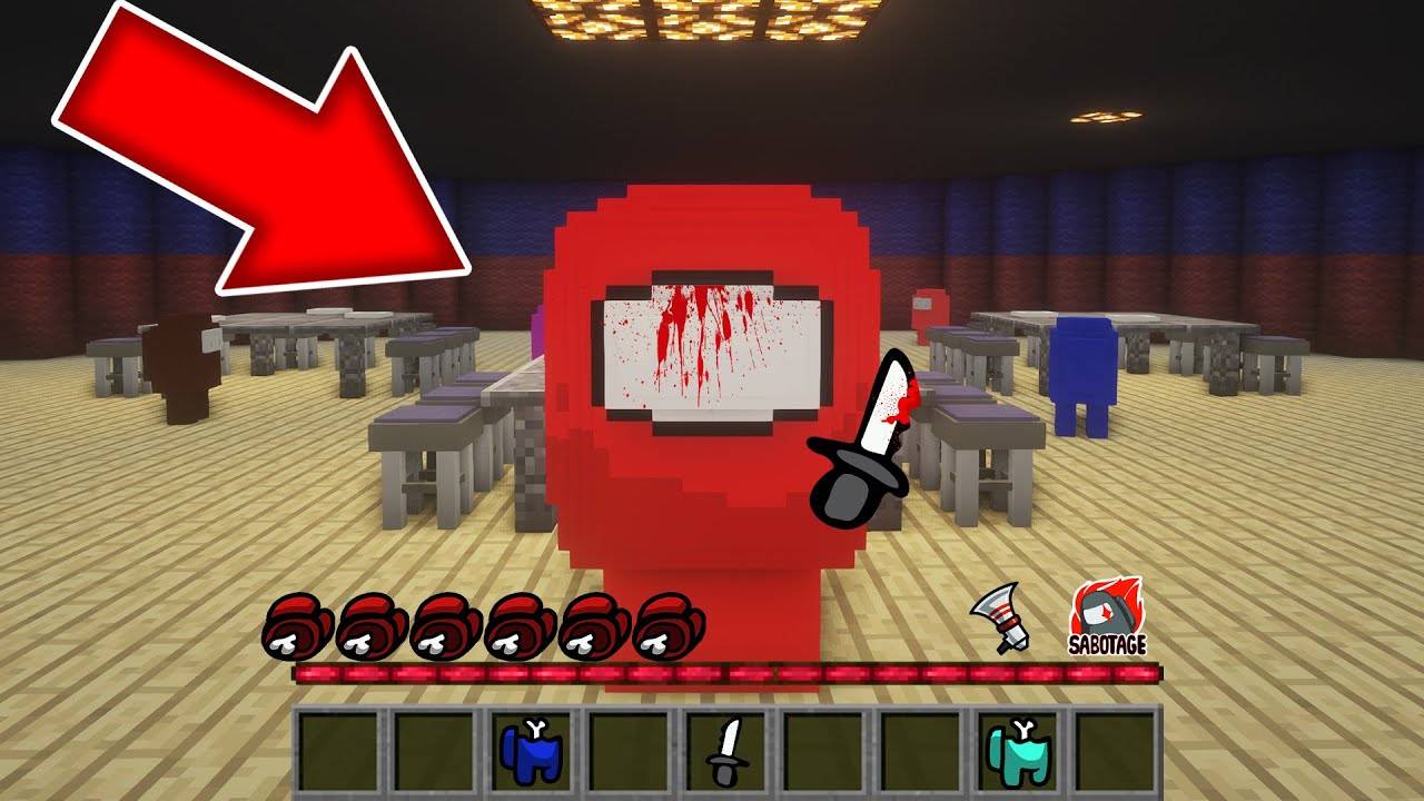 КАК ИГРАТЬ ЗА ПРЕДАТЕЛЯ АМОНГ АС В МАЙНКРАФТ ? ПРЕВРАЩЕНИЯ IMPOSTER AMONG US MINECRAFT