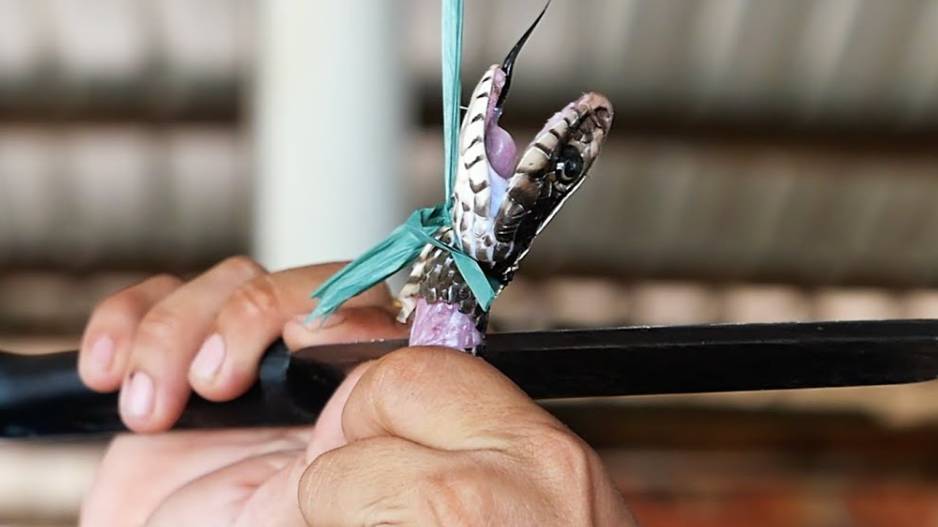 Жареный рис по-вьетнамски. Вьетнамская уличная еда.