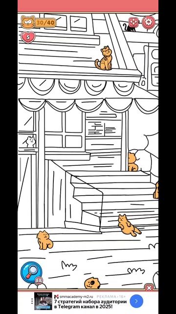 игра Найди кошек 172 уровень