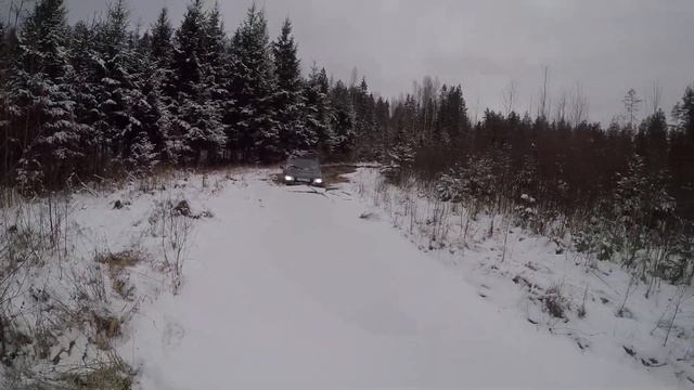 Chevrolet niva|Нива Шевроле на бездорожье зимой