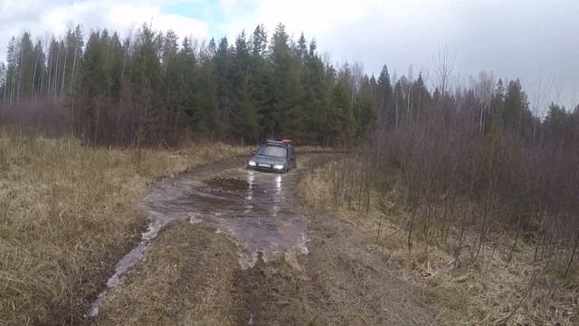 Тест Драйв Нивы Шевроле на бездорожье. Покатушки на Ниве Шевроле зимой.