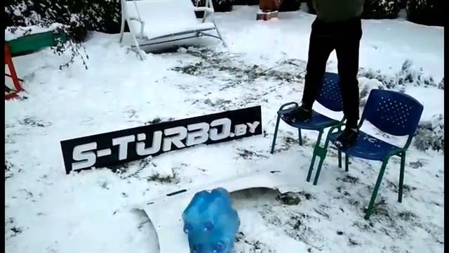 Проверка прочности стеклопластикового крыла от S-TURBO.BY