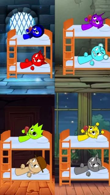 Спрунки 4 видео,один, в телефоне играет,а он: