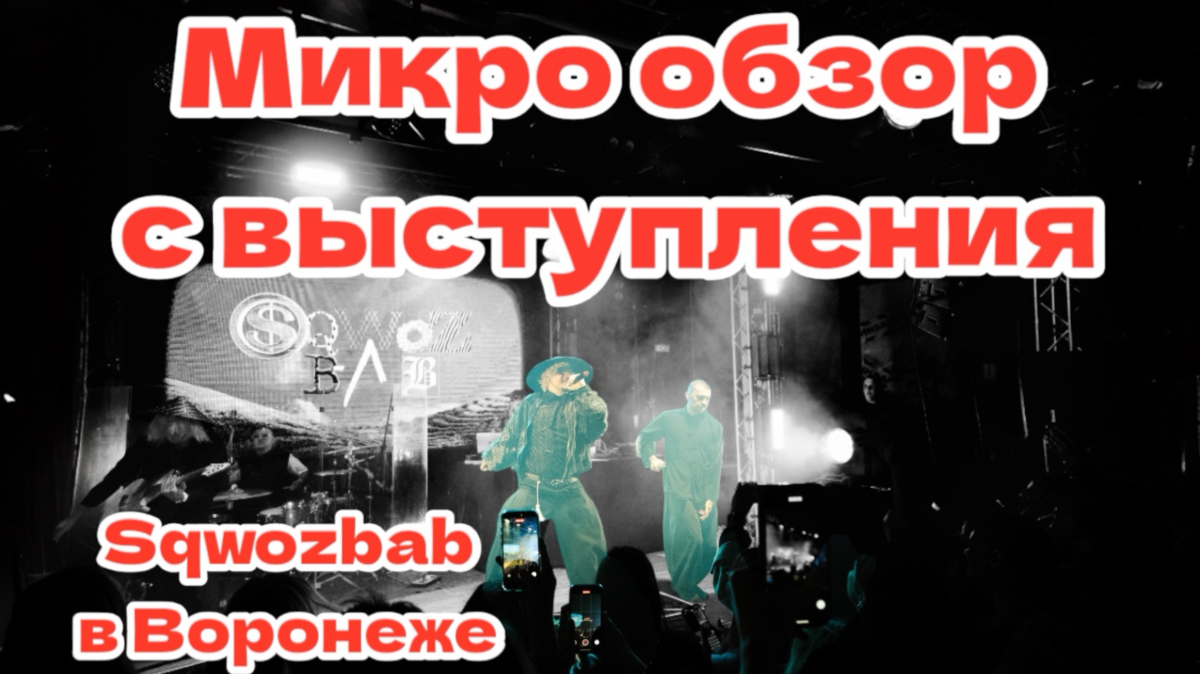 Микро обзор с выступления Sqwozbab в Воронеже