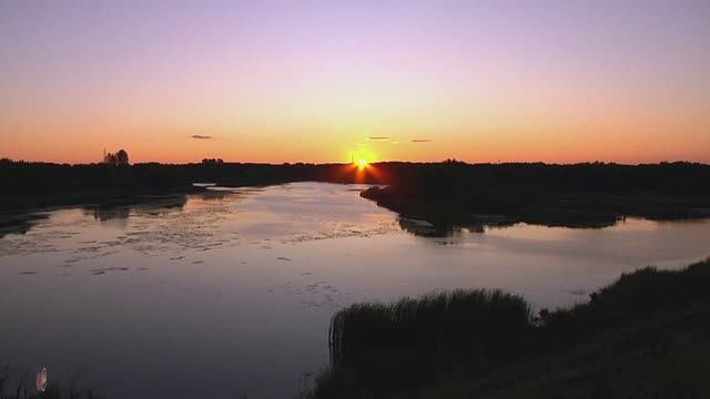 г Сызрань "без прикрас" п. Обшаровка . (1) .Восход на  левой стороне реки Волга .