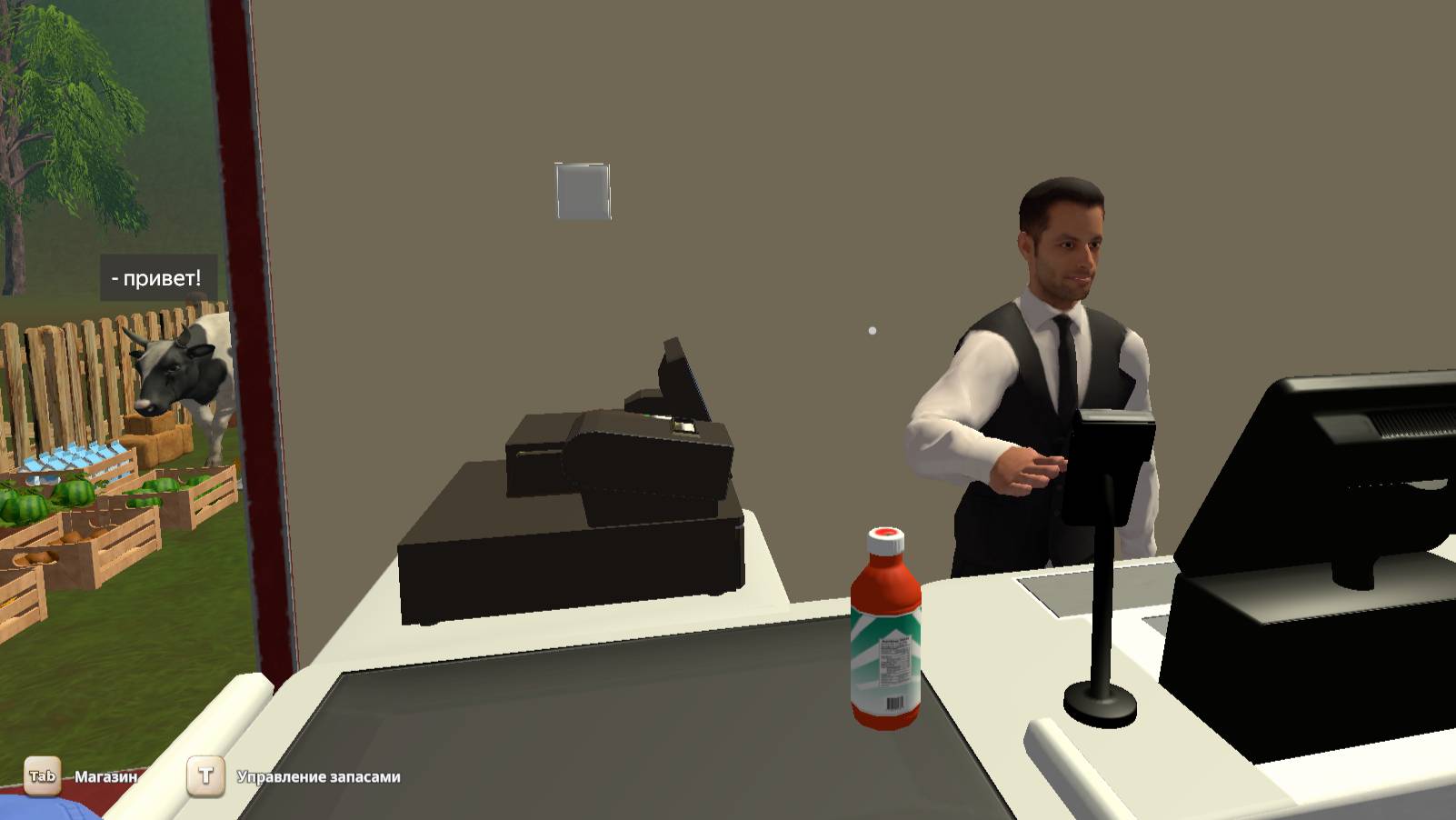 САМЫЙ НУЖНЫЙ РАБОТНИК В МИРЕ! - Farming and Supermarket Simulator №4