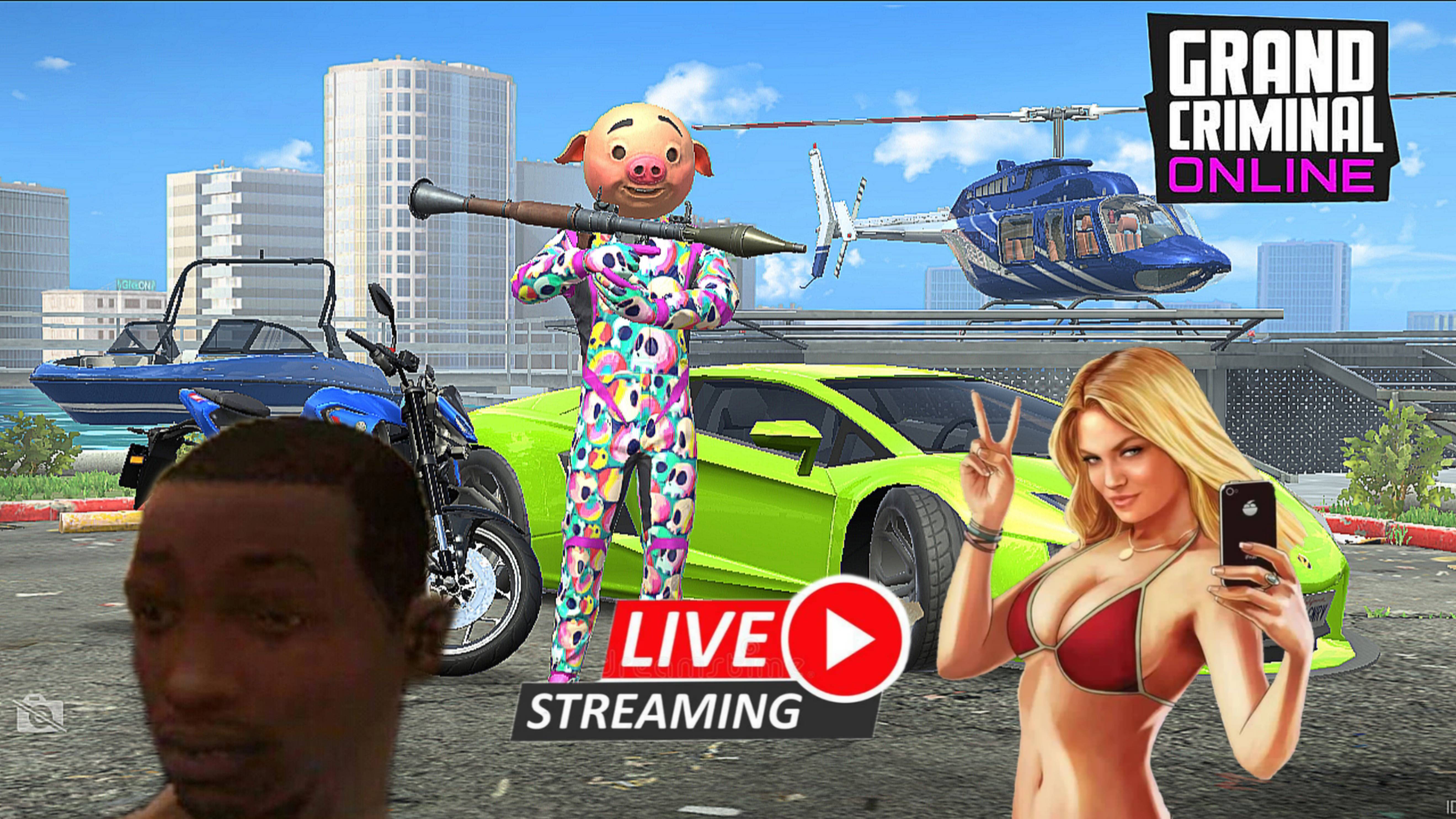 Grand Criminal Online - СТРИМ ПО ГКО 🐷