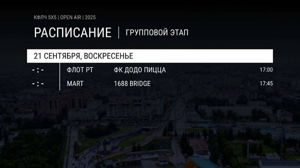 КФЛЧ 5х5 | 21.09.25