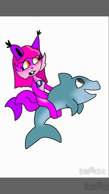 Морские рисунки:squirell ride on dolphin. 6 часть