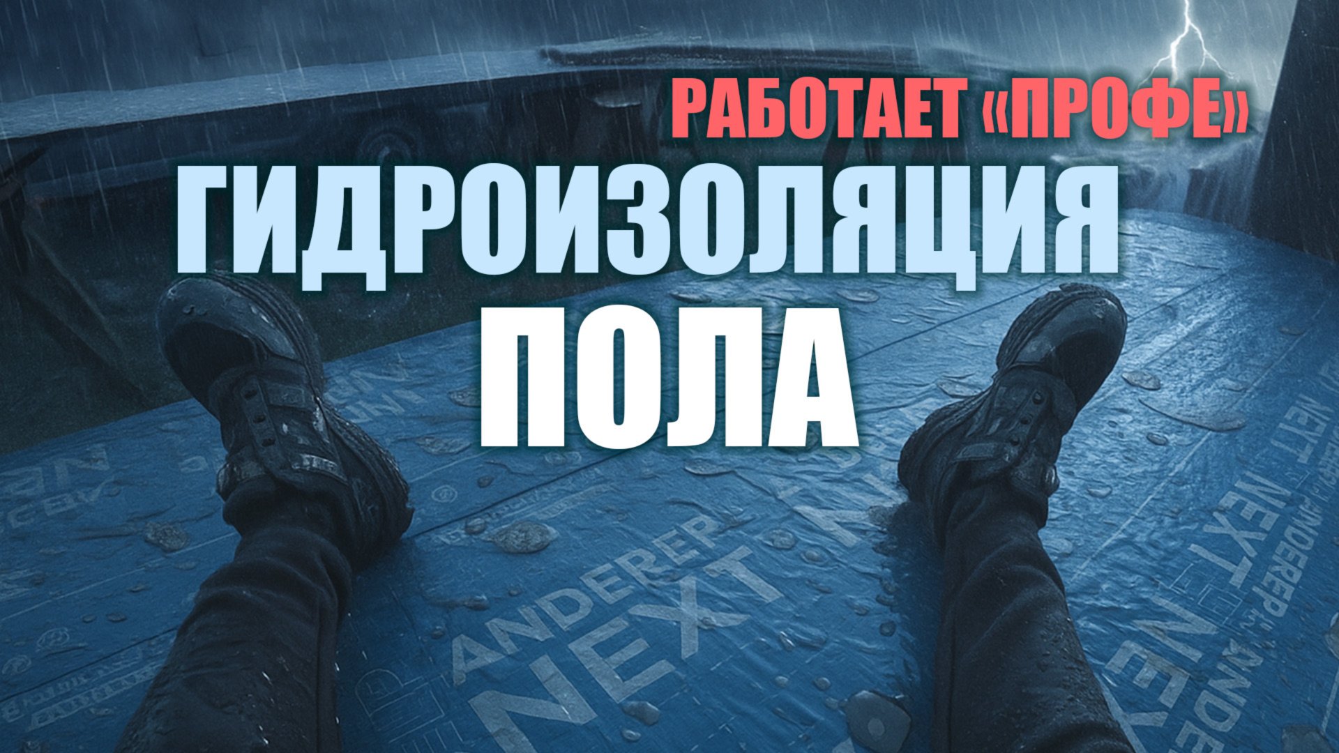 Монтаж гидроизоляции полов ч.7