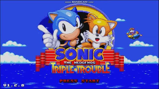 Играю в sonic trible trouble 16bit (часть 2)