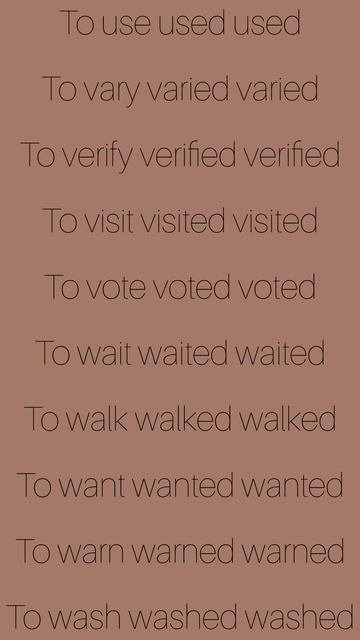 Правильные Глаголы Часть 19 Regular Verbs Part 19