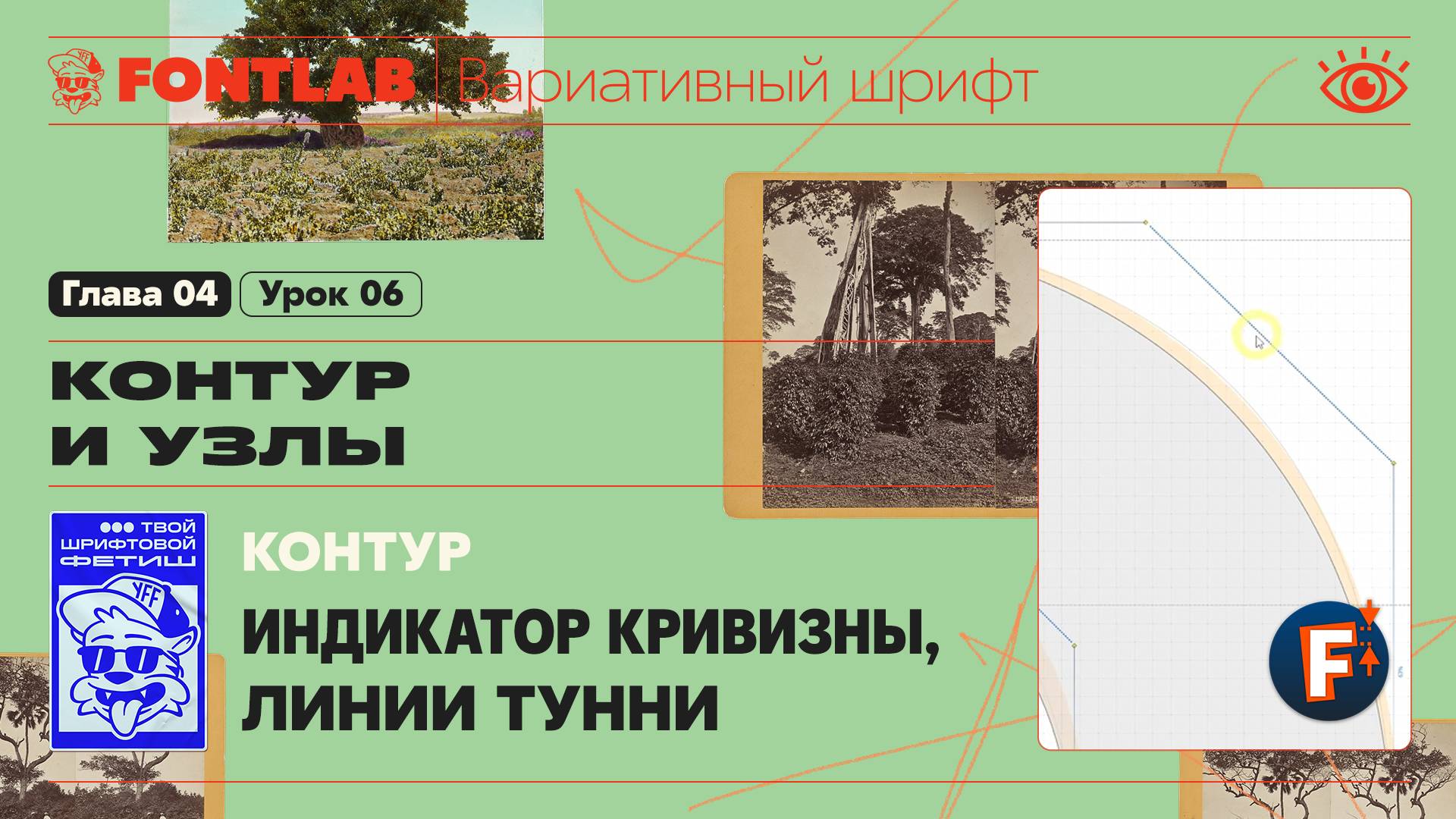 ДВШ 04-06 Контур – Индикатор Кривизны, Линии Тунни – Урок Fontlab