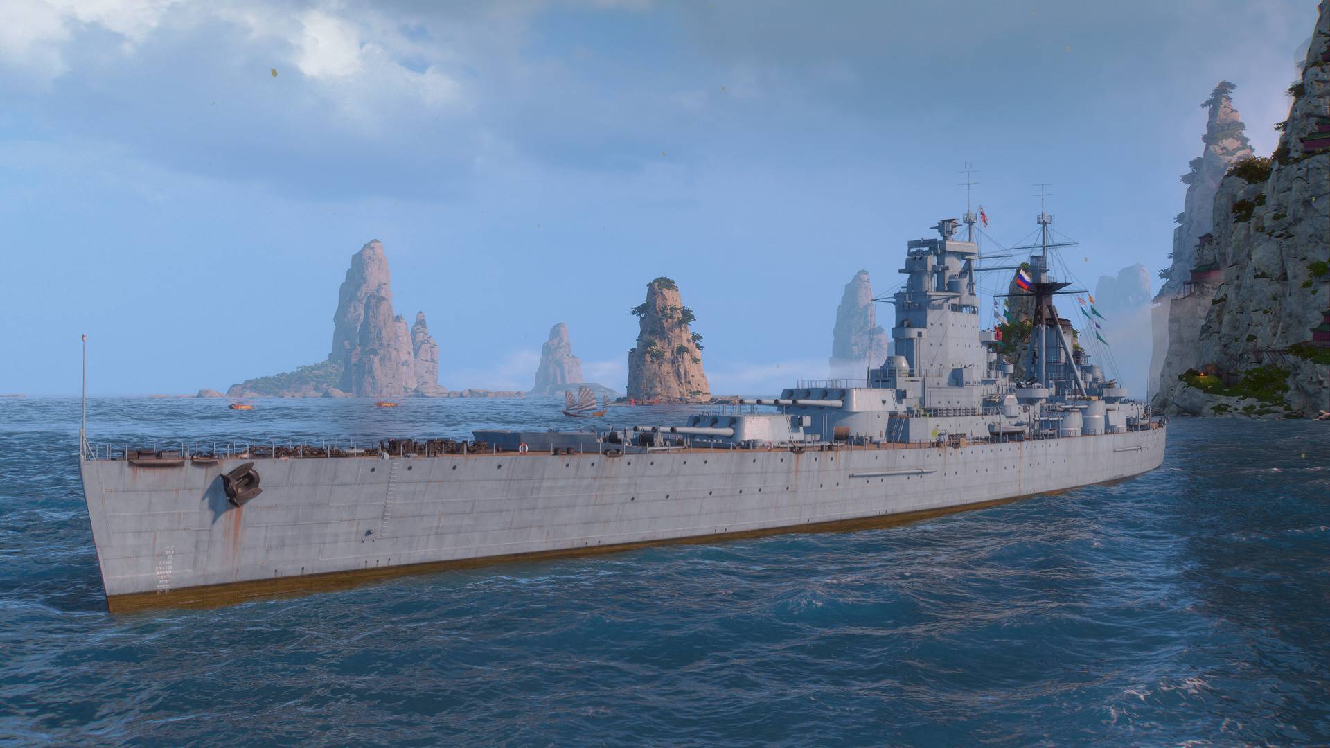 Мир кораблей. Случайный бой №13.