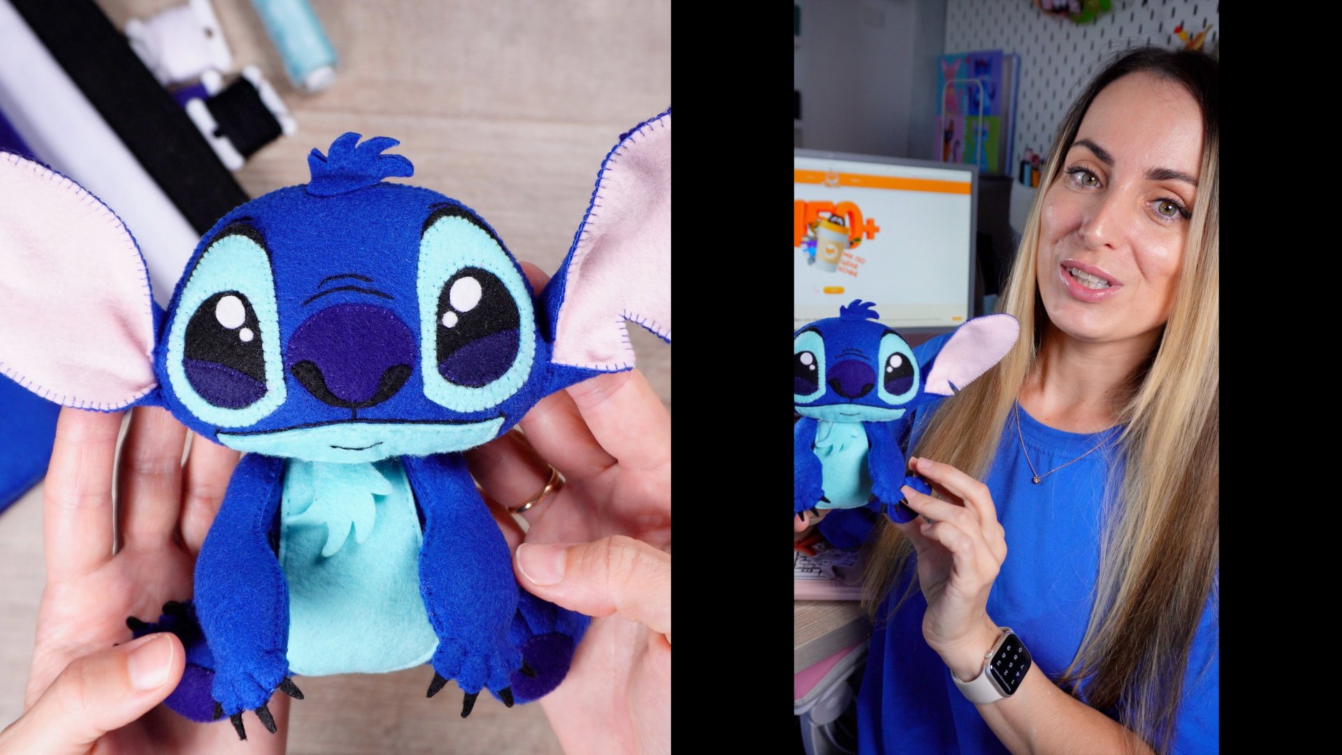 Мастер-класс Стич своими руками / СТИЧ из фетра своими руками / Выкройка Стича / DIY Stitch