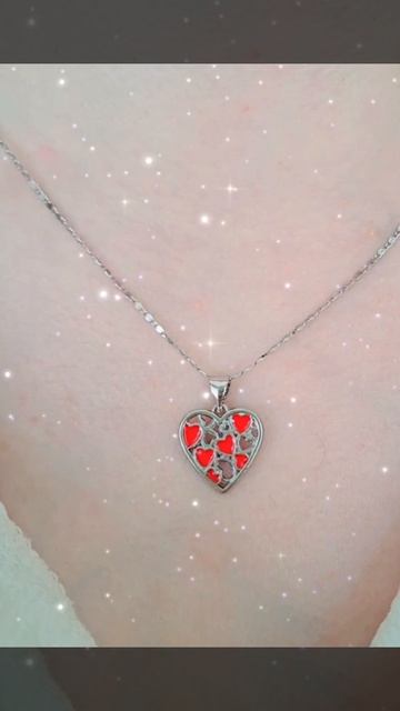 Кулон сердечко с эмалью, Sunlight. Доставка. Интернет магазин S&h