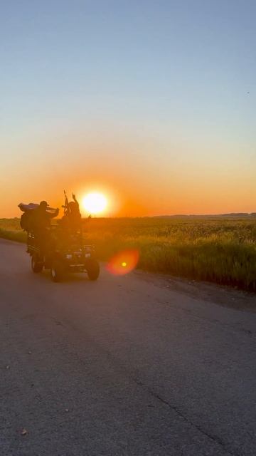 Наши ребята из Бурятии где то на просторах Курска