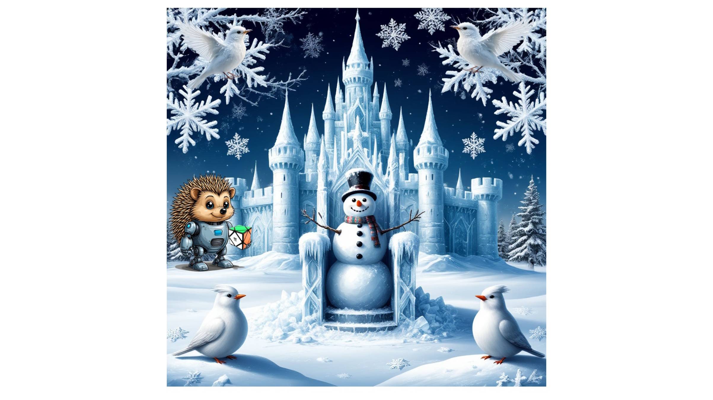 🦔 Скьюб-Урок №4: Ледяная крепость — спаси птичек за 3 шага!