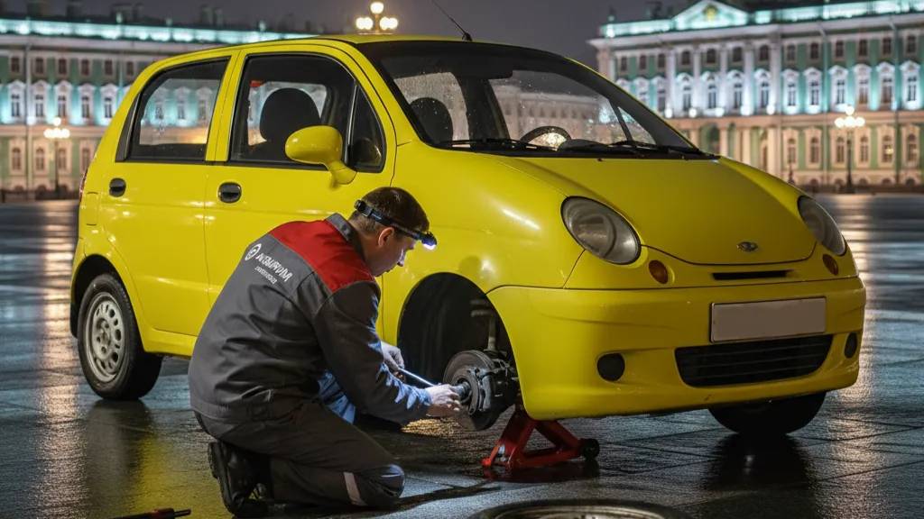 Ремонт автомобиля  Daewoo Matiz в интересный случай