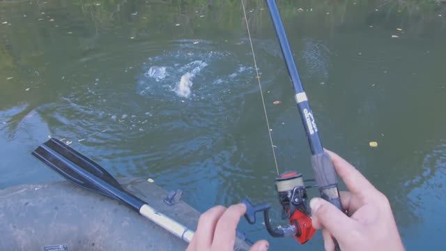 Рыбалка на щуку осенью 2025. Ловля щуки на вертушку с лодки на малой реке.