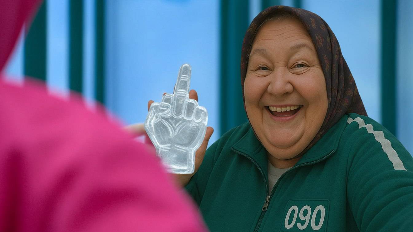 Бабушка играет в кальмара… но с ЛЕДЯНЫМИ сотами! Выживет ли бабуля?