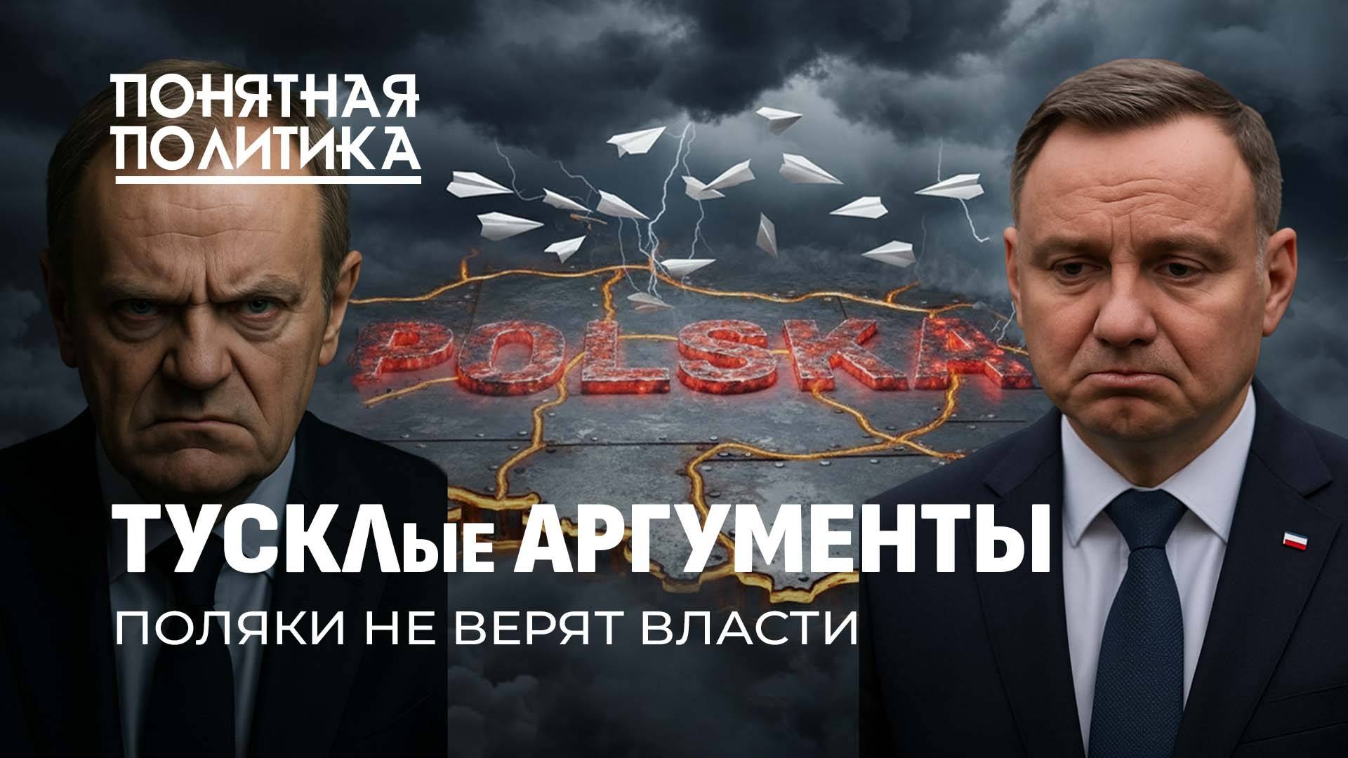 Поляки не верят власти. Клоунада с дронами, фейки и провокации. Голос народа. Понятная политика