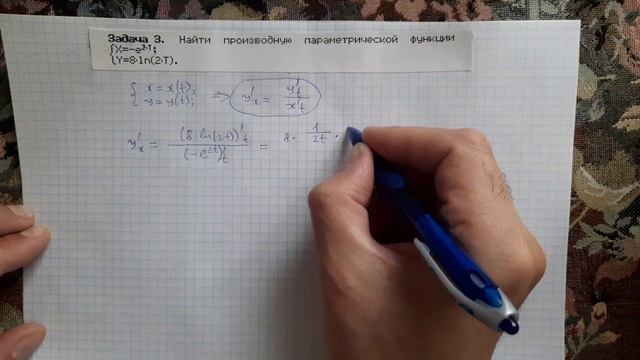 Производная параметрической функции