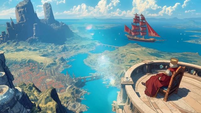 Фэнтези-музыка. Королевский Флагман в Гавани ⚓🏰