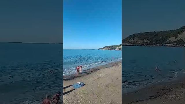 Лермонтово пляж совсем опустел