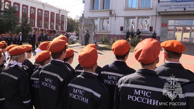 Курские школьники приняли присягу кадет МЧС России