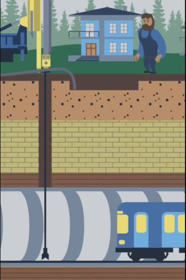 Пробурил скважину в метро