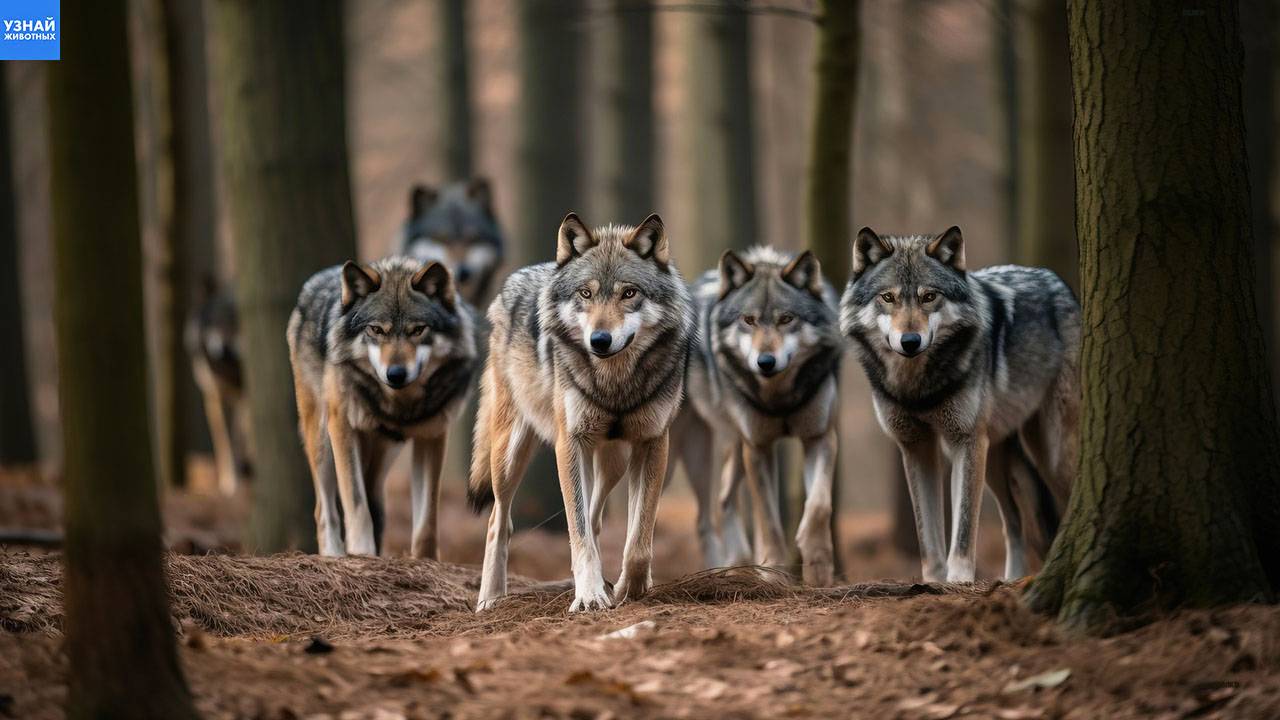 ВОЛКИ – хитрые и очень опасные хищники! Волки против бизона, медведя и оленя!