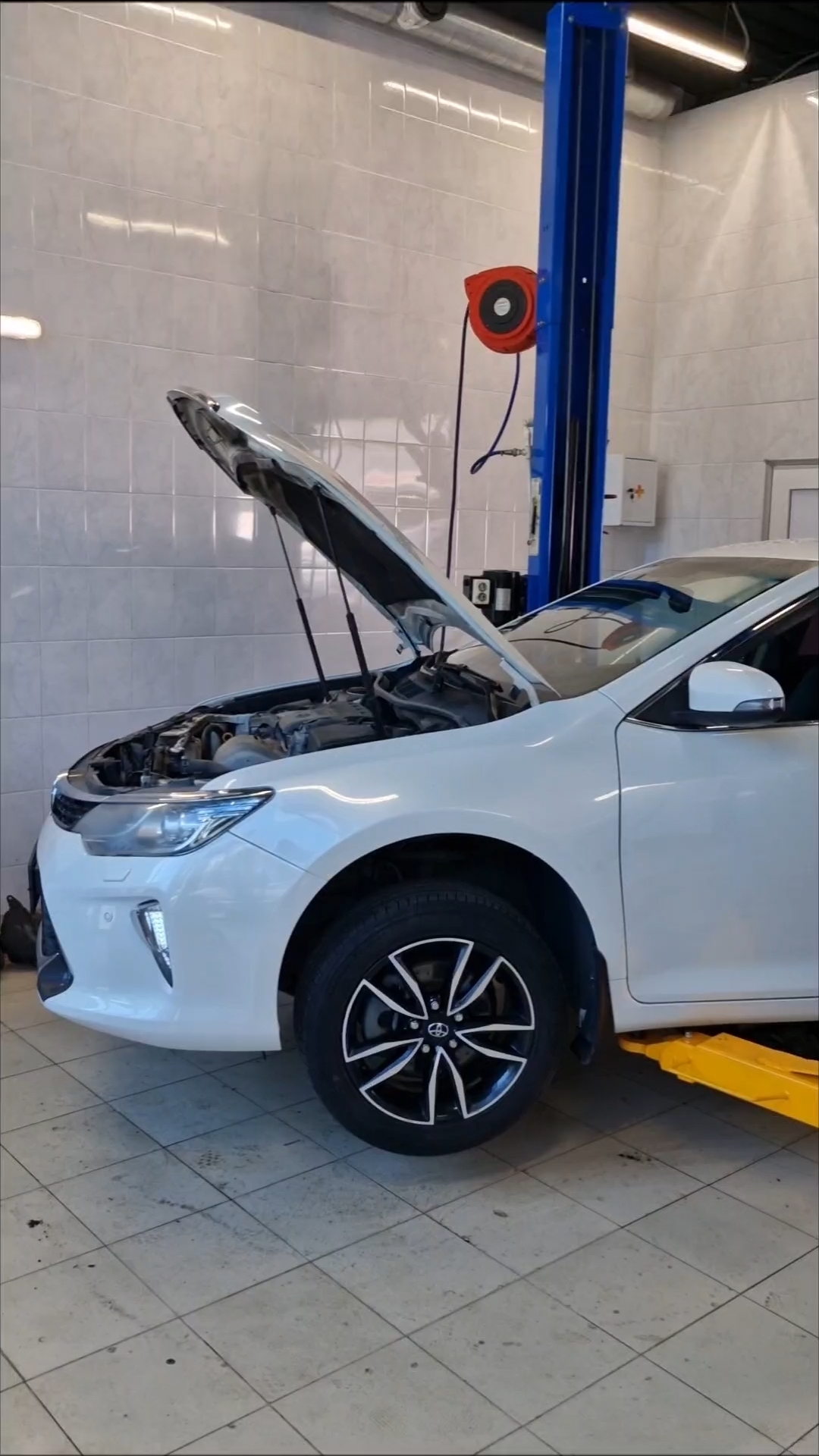 Жесть на СТО или перегревается ДВС Toyota Camry 2018 г.в. #shorts