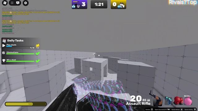 ROBLOX|RIVALS 1 V 1!С рутуберами.Чекай опис